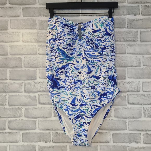 Maeve | Swim | Maeve By Anthropolgie X Multi Nanea Strapless Swimsuit ...